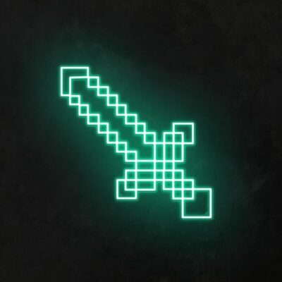 Minecraft Sword Neon Sign | Echo Neon #1 LED Neon Sign Brand