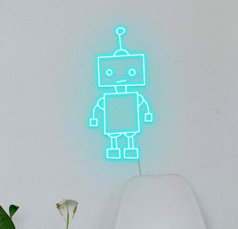 Mini Robot Neon Sign | Echo Neon #1 LED Neon Sign Brand