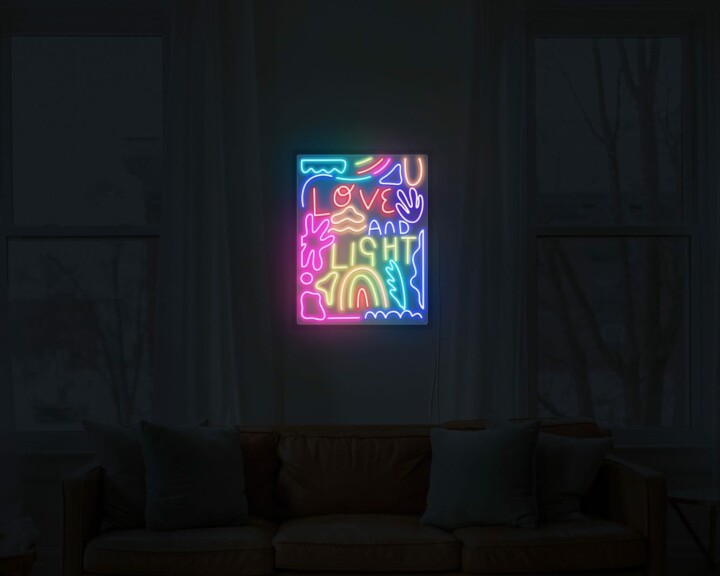 Love and Light Neon Sign | Echo Neon #1 LED Neon Sign Brand