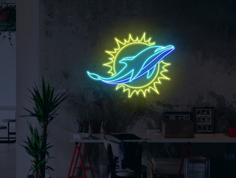Miami Dolphins Neon Light | Echo Neon #1 LED Neon Sign Brand