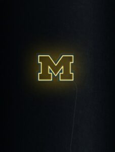 Michigan Wolverines LED Neon Sign - Go Gold and Blue!