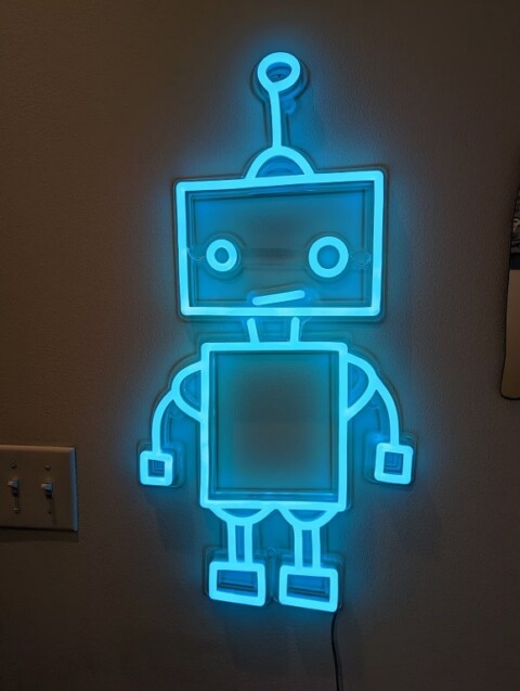 Mini Robot Neon Sign | Echo Neon #1 LED Neon Sign Brand