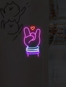 Rock Hand Neon Light | Echo Neon