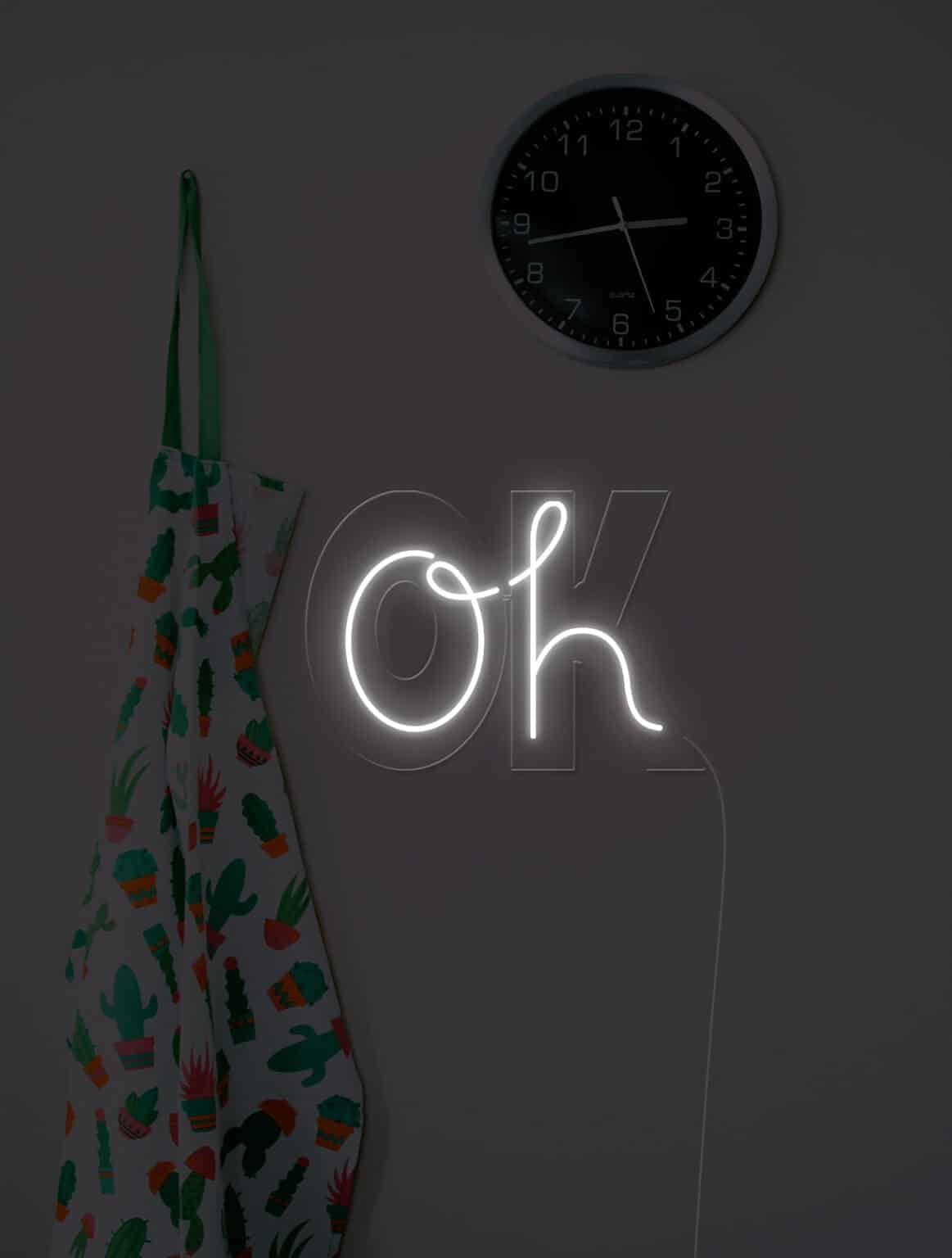 Oh Ok Neon Sign | Echo Neon