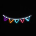 Vibrant Colorful Flag Neon Sign for Parties & Events