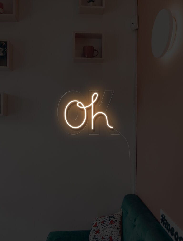 Oh Ok Neon Sign | Echo Neon