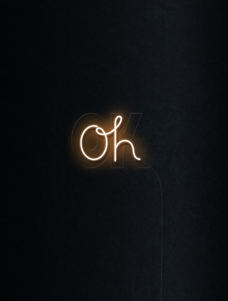 Oh Ok Neon Sign | Echo Neon