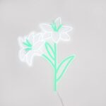 Graceful Easter Tulip Neon Sign for Seasonal Decor