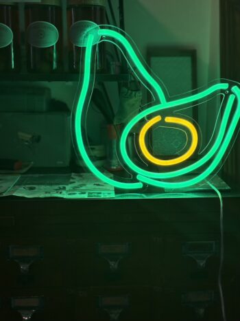 Avocado Neon Sign: Best for Placing In a Kitchen or a Café